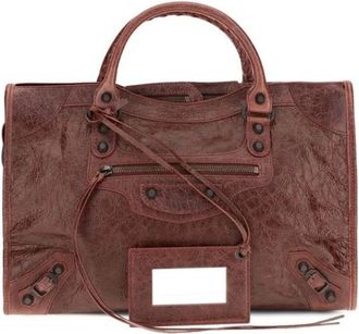 Balenciaga Le Cagole Leder Schultertasche - - Bags - Damen - Rot - ONE SIZE
