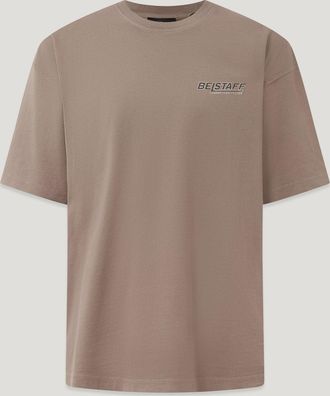 Belstaff T-shirt Competition Momentum Pour Homme Spray Treatment Heavyweight Jersey Brun Asphalte 2xl