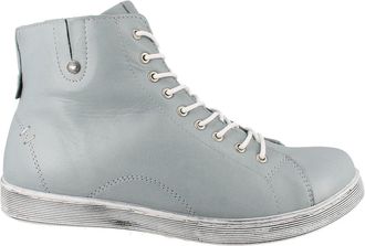 Andrea Conti Damen High Top Sneaker, hell grau, 36 EU