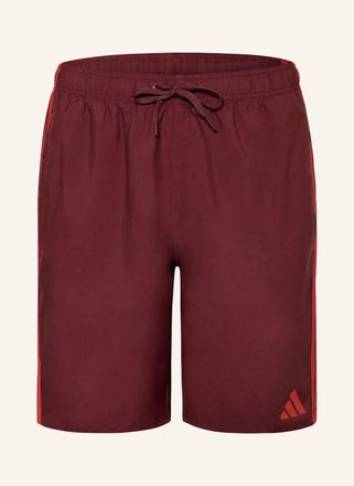 adidas Badeshorts Adicolor 3-Streifen 8-Inch rot