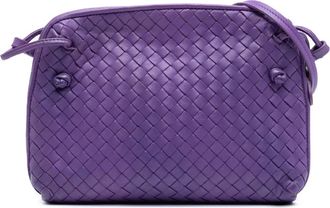 Bottega Veneta 2012-2025 Intrecciato Nodini Umhängetasche aus Nappaleder - Violett