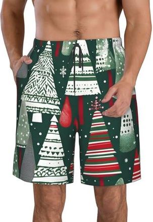 Generic Arbres De No&euml;l Homme Maillot De Bain Etanche Bermuda Respirant Pantalon De Loisir XL