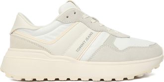 Tommy Jeans Sneakers Tommy Jeans Tjw Cleated Runner Suede Mix EN0EN02921 &Eacute;cru