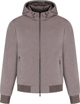 Moorer veste zippée à capuche - Tons neutres