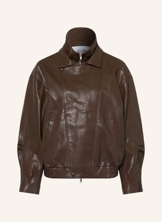 Eleh Eleh Jacke In Lederoptik braun