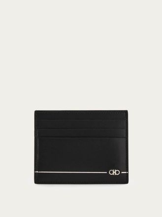 Ferragamo Herren Gancini Kreditkartenetui Schwarz