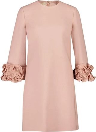 Valentino Garavani Femme, Robes, Rose, Taille: 40 FR Crepe Mini Dress with Sleeve Detail