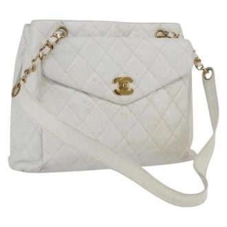 Chanel Pre-owned Vintage Schultertasche - - Pre-owned - Damen - Wei&szlig; - ONE SIZE