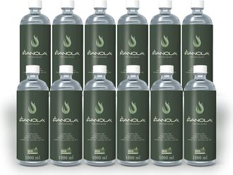 Planika Fanola Premium Fl&uuml;ssiger Brennstoff - Bioethanol f&uuml;r Kamine - Pflanzlichen Ursprungs - Saubere Verbrennung - Rauch-, ru&szlig;- und aschefrei - Umweltneutra