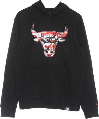 New Era Chicago Bulls Logo Hoodie Schwarz - - Sweatshirts & Hoodies - Herren - Schwarzk - L