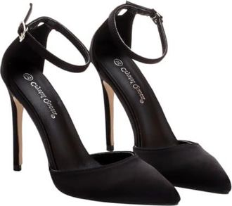 FOMIYES Sandales à Talons Fins pour Femme Élégantes et Antidérapantes Chaussures Mode pour Soirée et Travail Confortables et Résistantes Noir