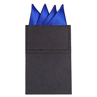 DonDon homme Pochette de costume pliée pour look parfait bleu