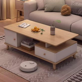 Generic Mid Century Modern Couchtisch, Rechteckiger Beistelltisch, Schreibtisch for Wohnzimmer, Home Office, Einfach Zu Montieren Platzsparend