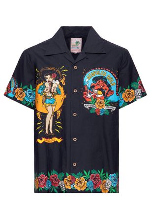 King Kerosin Herren Hawaii Hemd Acapulco Gold