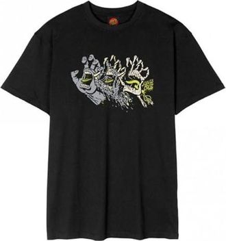 Santa Cruz Santa Cruz Evolved Hand Front T-Shirt (UK, Alpha, M, Regular, Regular, Black), Noir, M