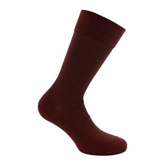 Labonal Chaussette. JERSEY, Laine. Rouge Bourgogne. 42/43 FABRIQUE EN FRANCE - HOMME. (1 paire)