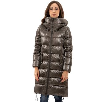 Herno Womens Gray Viscose Parka Clothing