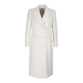 Elisabetta Franchi Cappotto - - Coats - Damen - Wei&szlig; - S