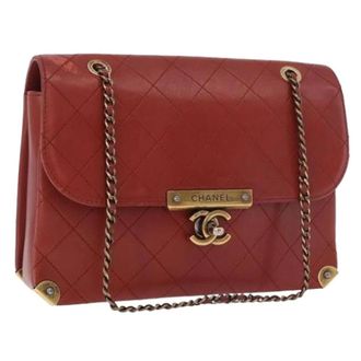 Chanel Pre-owned Vintage Flap Shoulder Bag - - Pre-owned - Damen - Rot - ONE SIZE