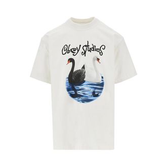 Obey Swan print T-shirt Man XL