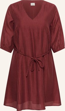 Kaffe Curve Kaffe Curve Midikleid Kcrie Mit 3/4-Arm rot