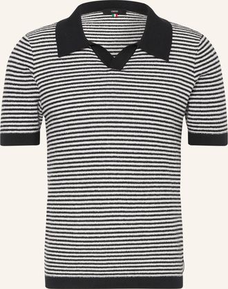 Cinque Cinque Strick-Poloshirt Ciriano blau