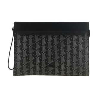 Lacoste Geometrische Monogramm Clutch Bag - - Bags - Herren - Grau - ONE SIZE