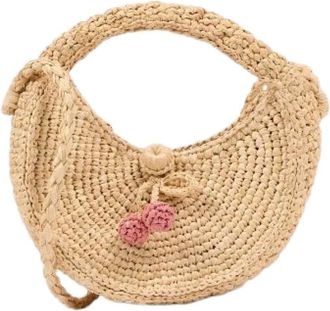 BONPOINT Homme, Sacs, Beige, Taille: ONE Size Loulou Sac bandouli&egrave;re avec appliqu&eacute;s floraux