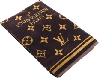 Louis Vuitton unisex, Pre-owned, Brun, Taille: ONE Size Foulard en tissu Pre-owned