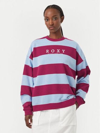 Roxy Sweatshirt Strictly Stripes ERJFT05071 Dunkelrot Regular Fit