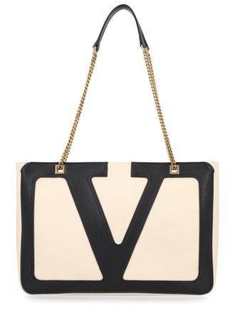 Valentino Garavani Womens Viva Superstar Tote Bag White Leather Handbags Hand