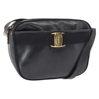 Ferragamo Pre-owned Leather Cross Body Bag - - Pre-owned - Damen - Blau - ONE SIZE