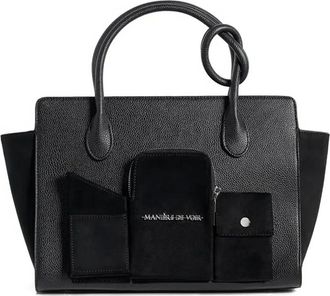 Manière De Voir multi-pocket city tote bag - Noir