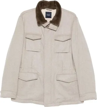 Barba Haven Jacket - Homme - Vestes - Beige - Taille: L