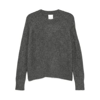 Allude Pullover mit Raglan&auml;rmeln - - Knitwear - Damen - Grau - XS