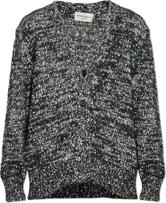 Officine Générale Homme, Pulls, Gris, Taille: XL Cardigan Col Roulé en Laine