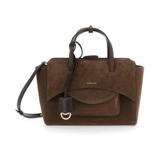Hidesins Femme, Sacs, Brun, Taille: ONE Size Sac port&eacute; &eacute;paule en daim M