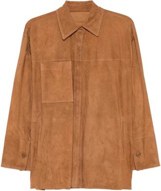 Santoro London Leather Shirt Jacket