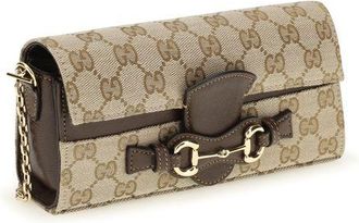 Gucci GG Fabric Chain Wallet - Beige