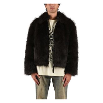 Purple Veste en Shearling - Homme - Vestes - Brun - Taille: M