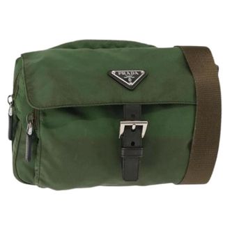 Prada Sac bandouli&egrave;re Vintage en nylon Pre-owned - Femme - Pre-owned - Vert - Taille: ONE Size