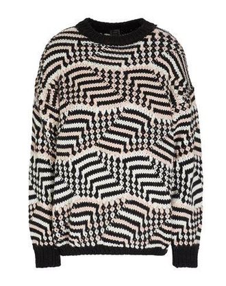 8 by YOOX WOOL BLEND TEXTURED OVERSIZE JUMPER