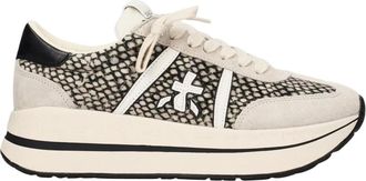 Premiata Femme, Chaussures, Beige, Taille: 36 EU Bethcoin 8145 Platform Baskets