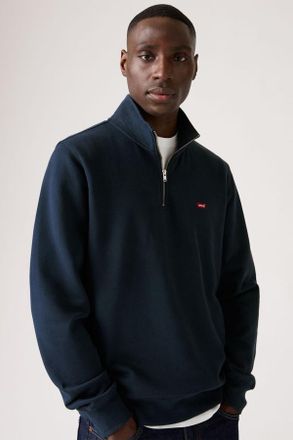 Levi's Original Housemark Pullover mit Viertelrei&szlig;verschluss - Herren - Blau / Blau
