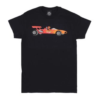 Thrasher Schwarzes Rennwagen-Print T-Shirt Kurzarm - - Tops - Herren - Schwarzk - L