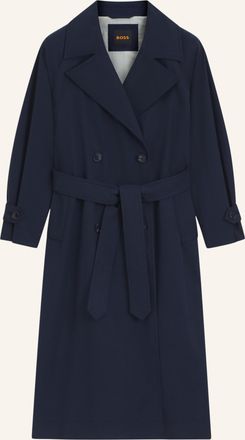 HUGO BOSS Klassischer Mantel C_Camina Oversize Fit blau