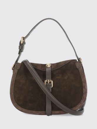 Etro Mini-Handtasche von aus Velours-Kalbsleder mit Patte und Schnalle