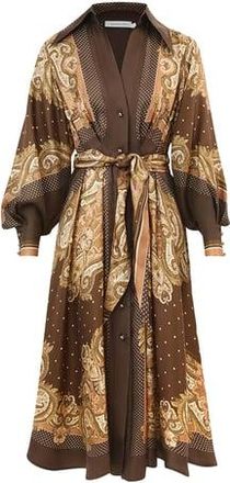 Zimmermann Robe chemise Luna en soie