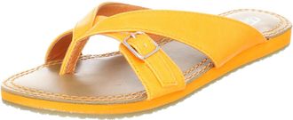 Buffalo London Damen 311-3979 NEON PU Zehentrenner, Orange (ORANGE 89)