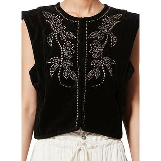 Isabel Marant Gilet sans manches Poppy en velours clout&eacute; de coton